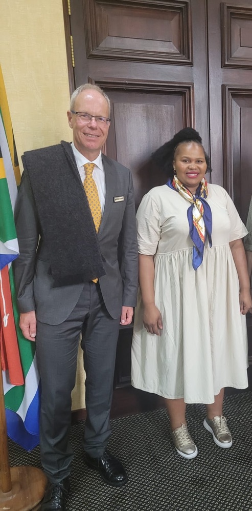 Ehrung für Prof. Dr. Kai-Uwe Wellner in Südafrika für die ...